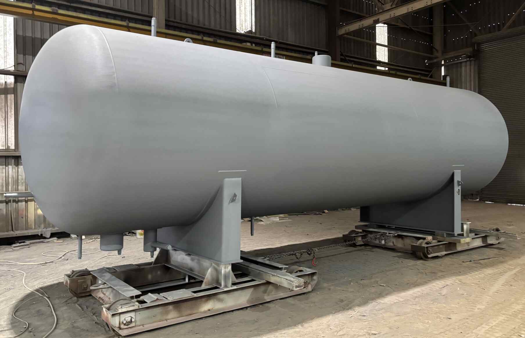 Typical Ammonia Refrigerant Liquid Receiver Vessel for Cold Food ...