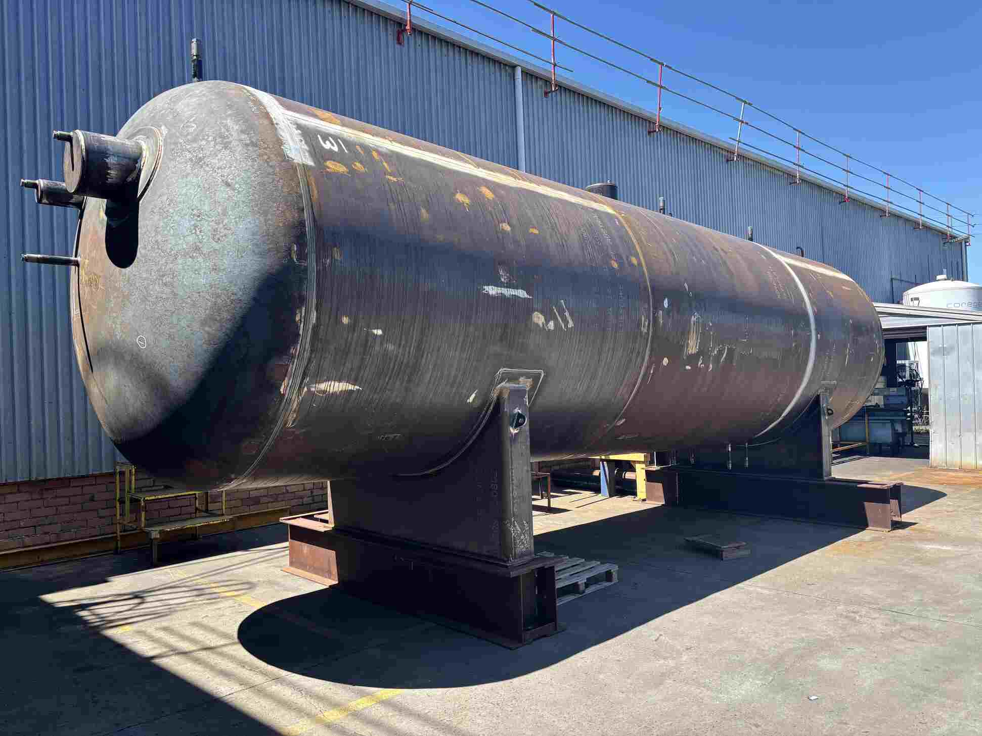 Typical Ammonia Refrigerant Surge Drum Vessel for Cold Food Storage ...